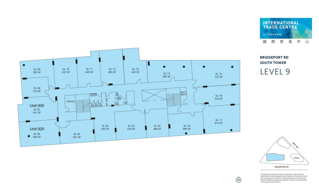 9th floor plan | Bob Zhong: Selling & Managing Vancouver Real Estate